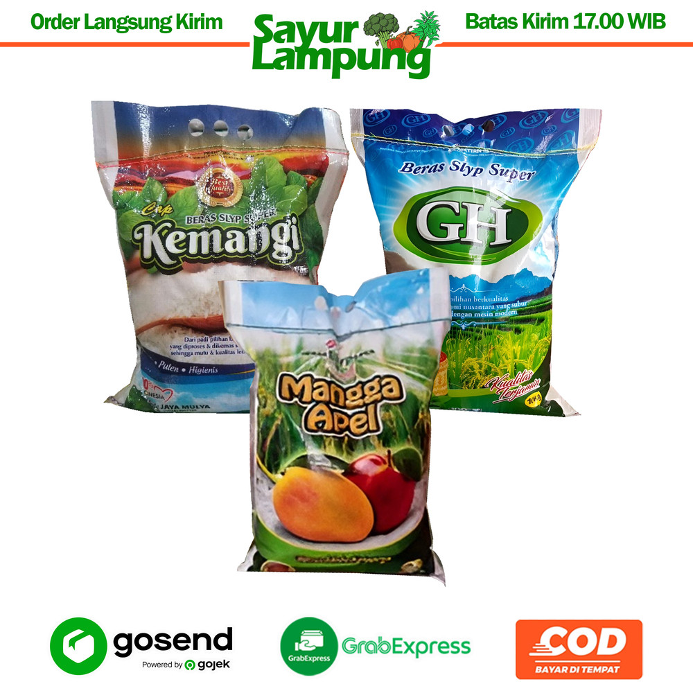 Jual Beras Kemasan 5 Kg - Sayur Lampung | Shopee Indonesia