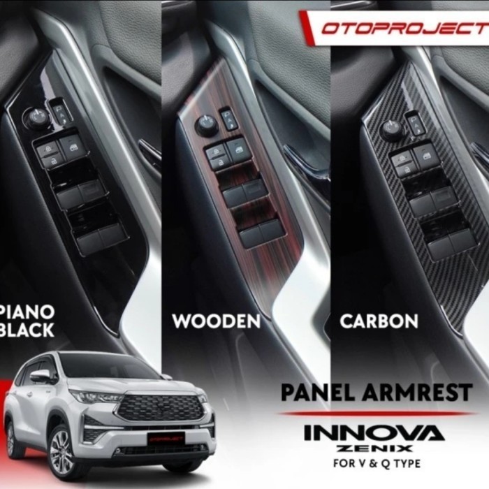 Jual Panel armrest Innova Zenix Tipe V / Q Piano Black Otoproject ...