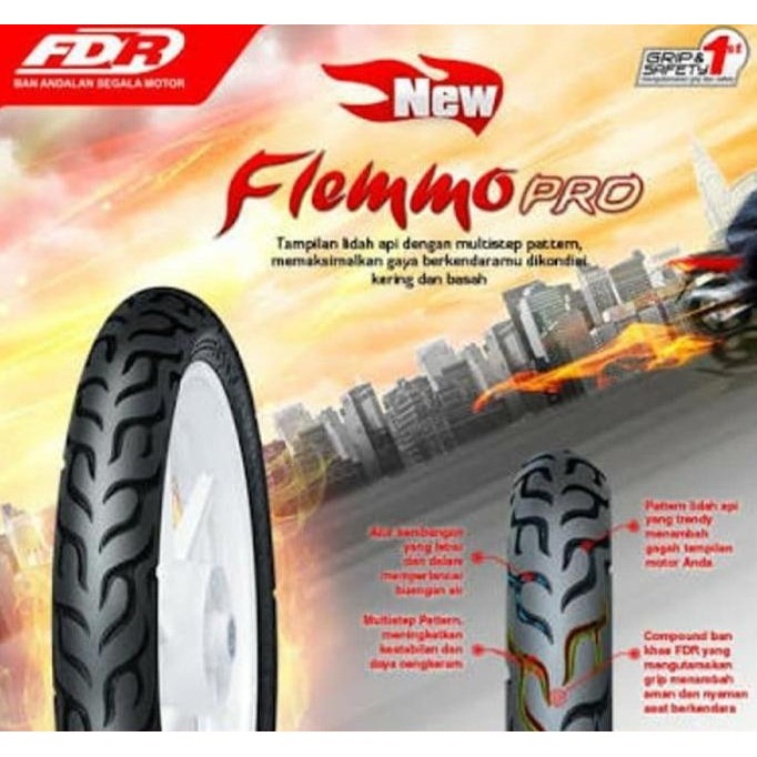 Jual Ban FDR Flemmo Pro 80/90 ring 14 ban harian motor matic beat vario ...