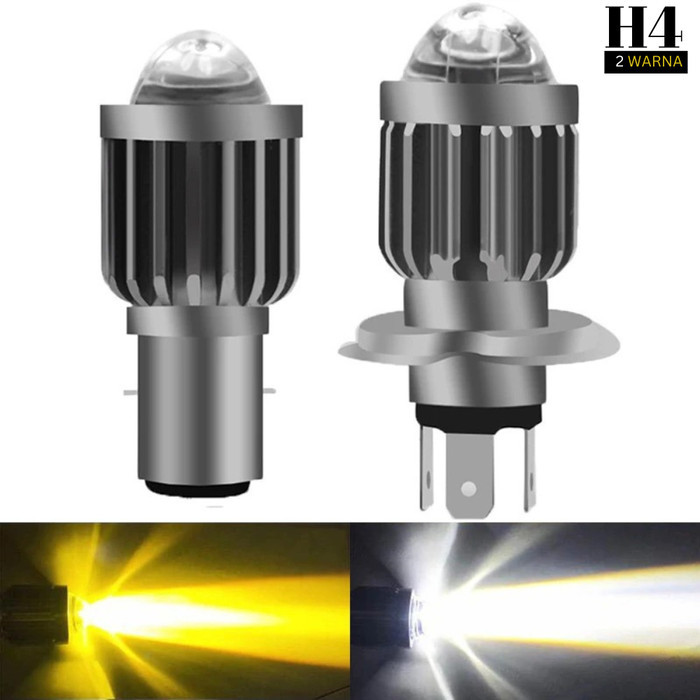 Jual LAMPU MOBIL/MOTOR LED H 4 - H4 HEAD LAMP HI/LO BEAM SUPER TERANG ...