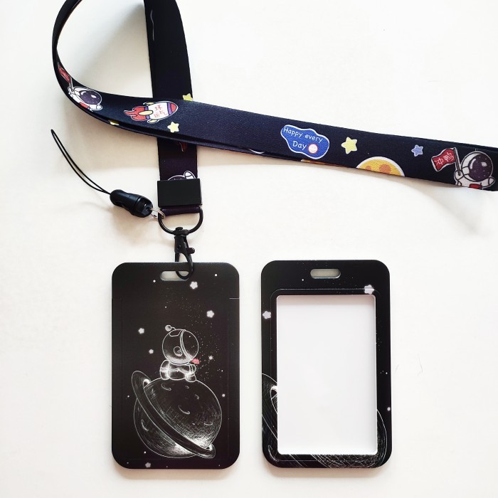 Jual Andra - Id Card Holder Name Tag Lanyard / Kalung Kartu Astronaut ...