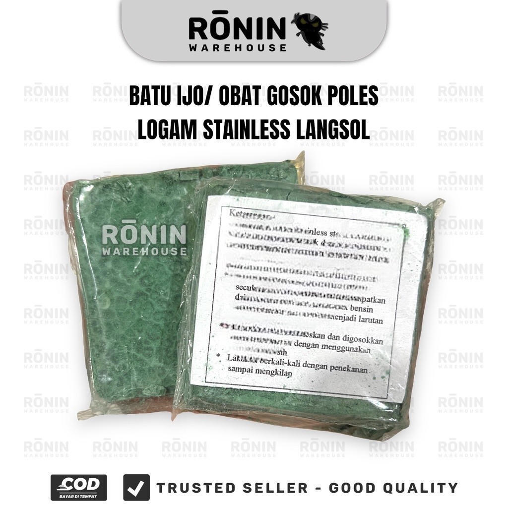 Jual [30 pcs] Batu Ijo Watu Hijau Obat Sabun Gosok Poles Langsol 15 ...