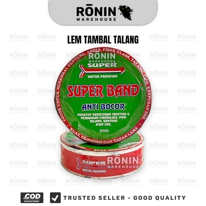 Jual SUPERBAND Lem Isolasi Talang Genteng Asbes Lakban Flinkote Anti Bocor 10 meter | Shopee ...
