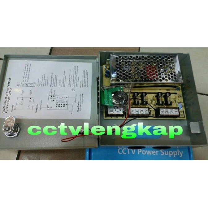 Jual POWER SUPLY BOX 12V 5A ADAPTOR CENTRAL CCTV | Shopee Indonesia