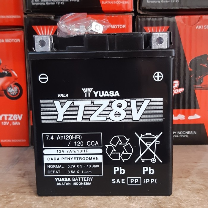 Jual Aki Motor Vespa LX 150, Vespa Sprint YTZ8V Original Yuasa Aki Kering | Shopee Indonesia