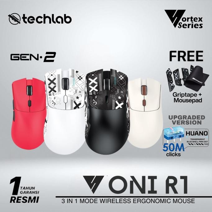 Jual NEW Vortexseries R1 ONI Wireless Gaming Mouse 3 in 1 Connection ...