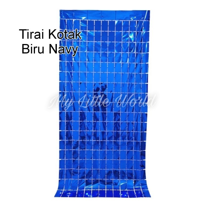 Jual ] Foil Backdrop Tirai Kotak Dekorasi Pesta Birthday Party ...