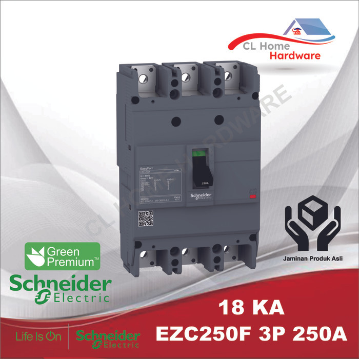 Jual Mccb 3P 250A Schneider Easypact Ezc250F 3250 3Phase 250Ampere Original | Shopee Indonesia