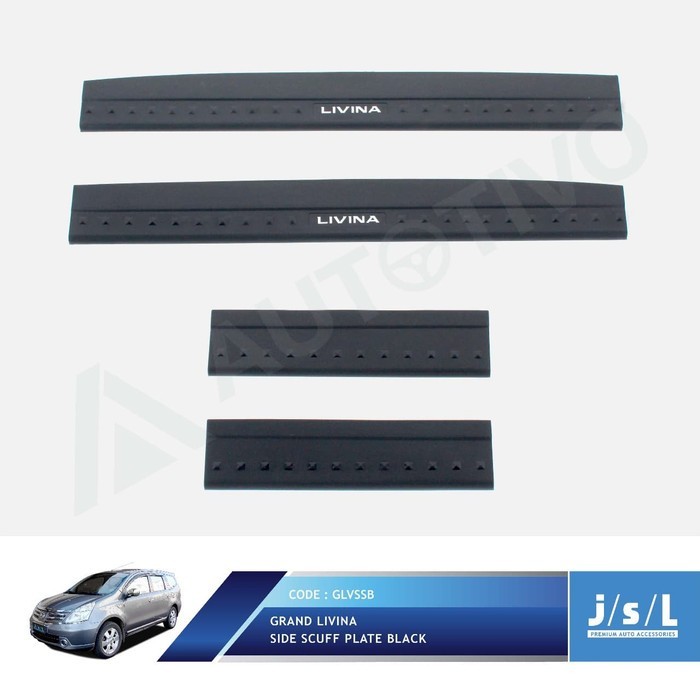 Jual Jsl Sillplate Samping Hitam Grand Livina Side Scuff Plate Black ...