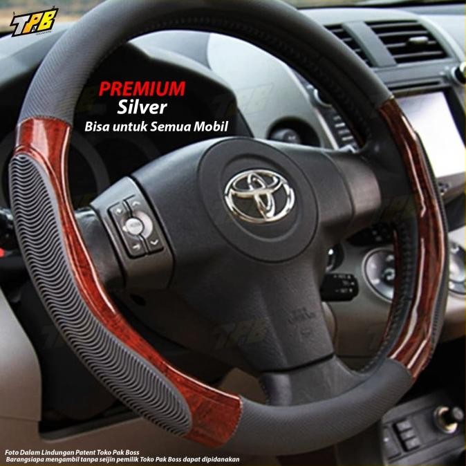 Jual Cover Stir Mobil Sarung Setir Kulit Carbon Kayu Hitam Livina ...