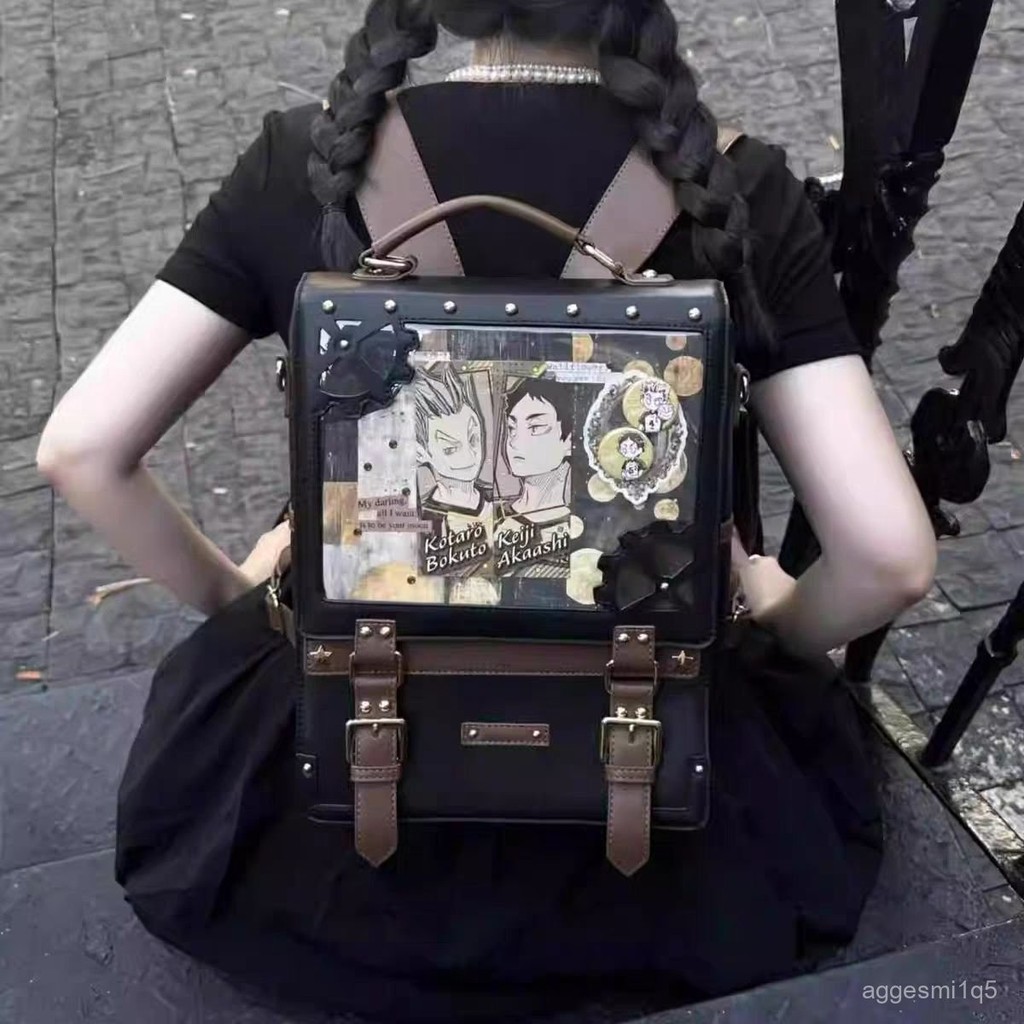 Jual Cyberpunk Cartoon Backpack Transparent Daily Large Capacity For ...