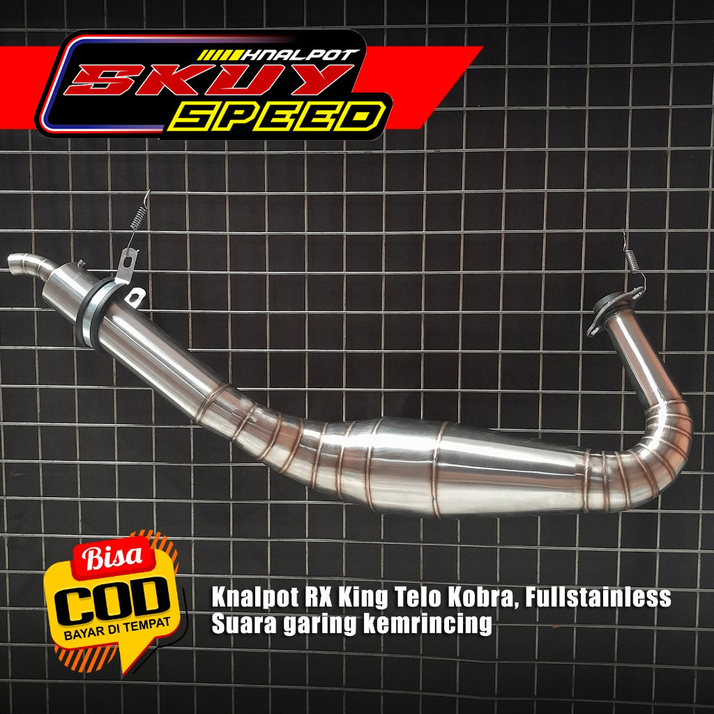 Jual Knalpot Rx King, rx spesial telo cobra full Stainless super garing ...