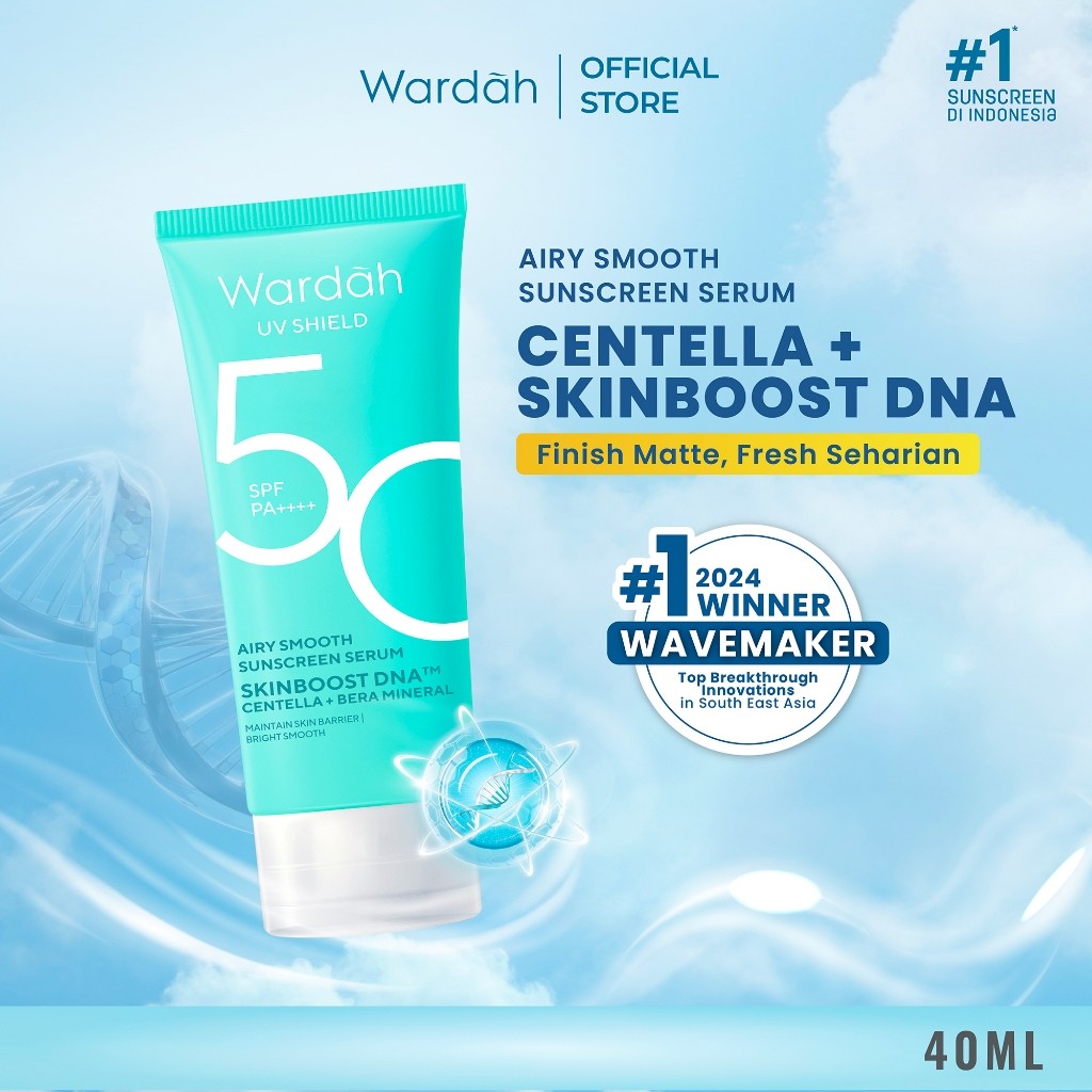 Jual WARDAH UV SHIELD AIRY SMOOTH SUNSCREEN SERUM SPF 50 PA ...