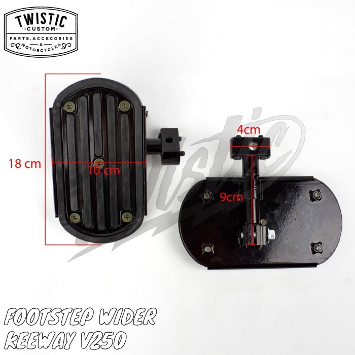 Jual Laris!!! Footstep Foot Peg Pijakan Kaki Wider Lebar Motor Keeway ...