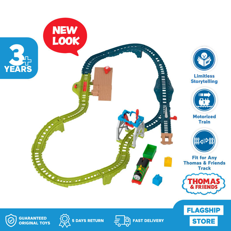 Jual NEW LOOK Thomas & Friends Percy's Parcel Loop - Mainan Trek Kereta ...