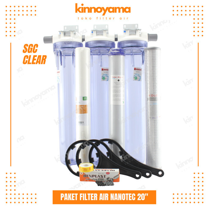 Jual Paket Housing Filter Air Sumur Bor 20 Inci 3 Tabung / Saringan Air ...