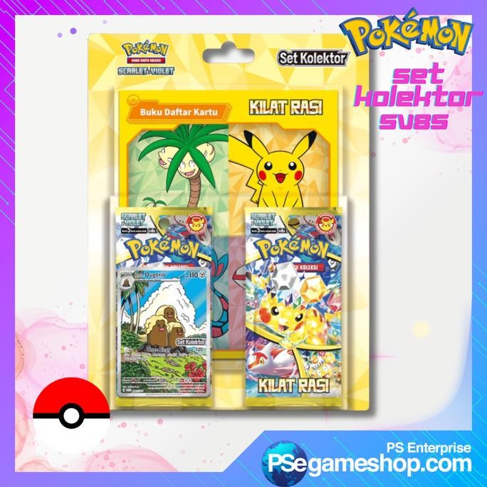 Jual PROMO BOOSTER BOX SET KOLEKTOR PIKACHU POKEMON INDONESIA KILAT RASI SV8S /KARTU GAME ...