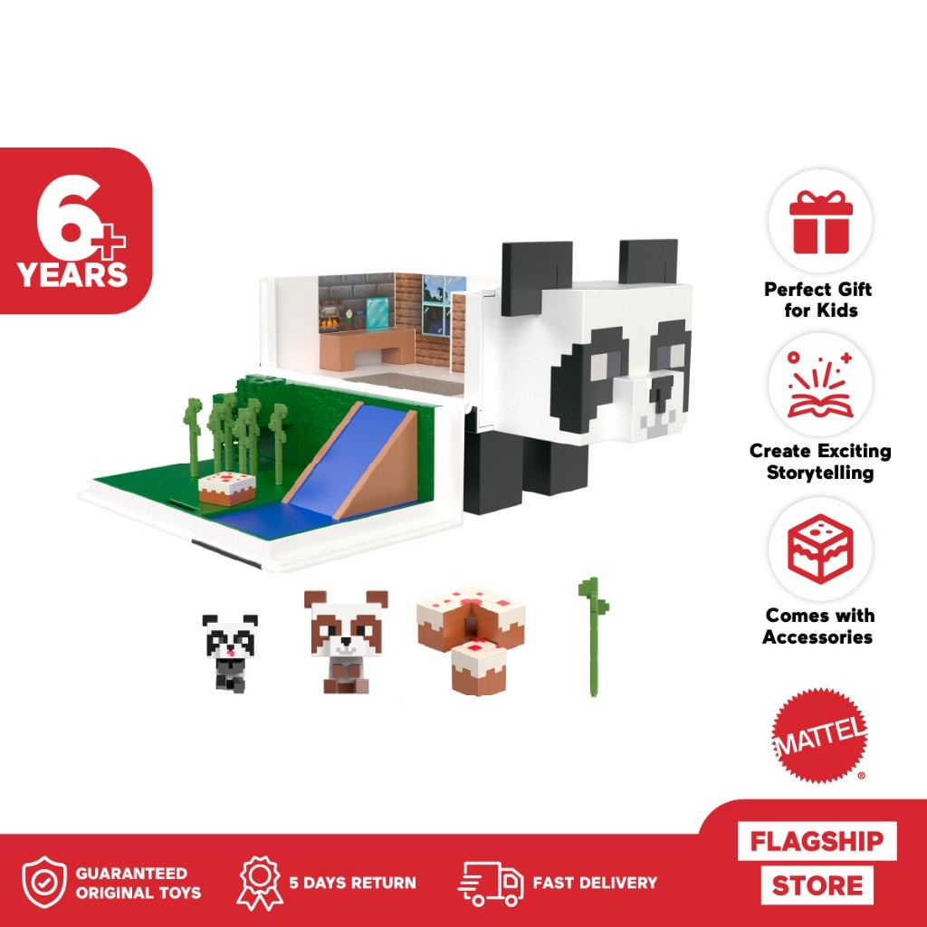 Jual Minecraft MOB Head Minis Panda Playhouse - Mainan Action Figure ...