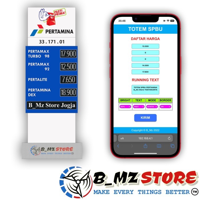 Jual Kontroller SPBU - Controller Display Harga Totem SPBU Pertamina ...