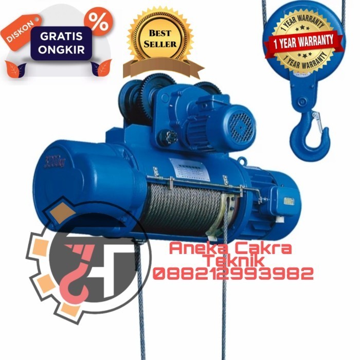 Jual wire rope hoist crane 5 ton x 12 meter Tokyo Lift japan Quality ...