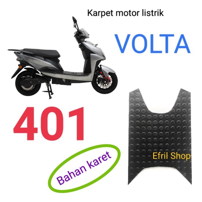 Jual Karpet sepeda motor listrik VOLTA 401 bahan karet asli | Shopee Indonesia