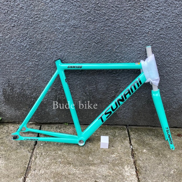 Jual Frameset TSUNAMI SNM 100 Fixie size M Tosca Tinggi 52 panjang 53 ...