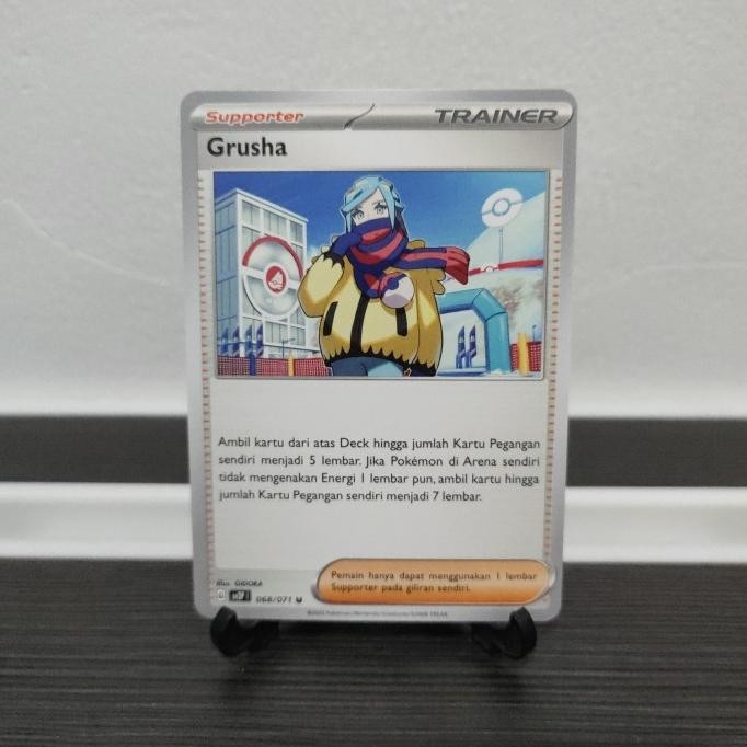 Jual Pokemon TCG Indonesia Trainer Grusha SV2P 068/071 U | Shopee Indonesia