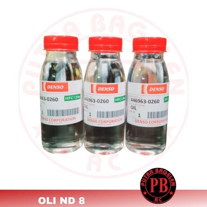 Jual new oli kompresor compresor ac mobil r134a oil nd8 denso original ...