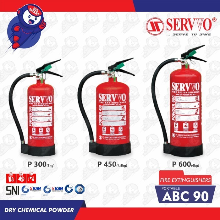 Jual Jual Servvo P600 Abc 90 6 Kg Apar Sni Alat Pemadam Kebakaran ...