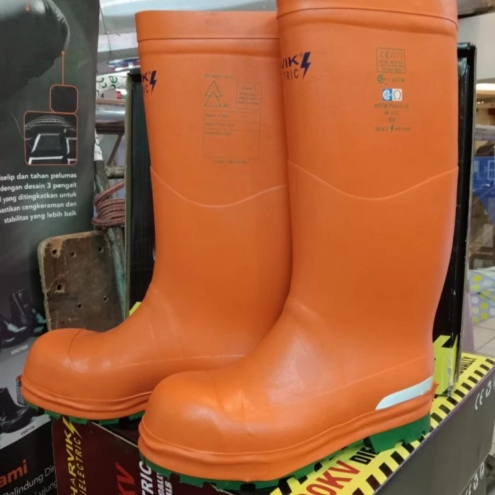 Jual Jual Harvik 30Kv - Sepatu Safety Boots Anti Listrik Harvik 30Kv ...