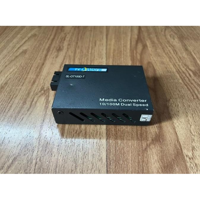 Jual TELWAYS Fiber Media Converter SL-OT100D-T Media Converter Dual ...