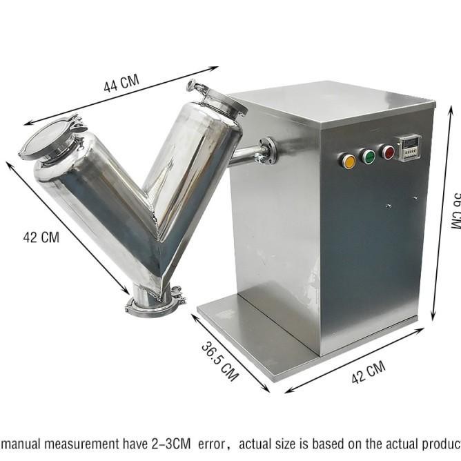 Jual Vh-8 Small Dry Powder Mixer Raw Material Mixer Powder 8L Barrel ...