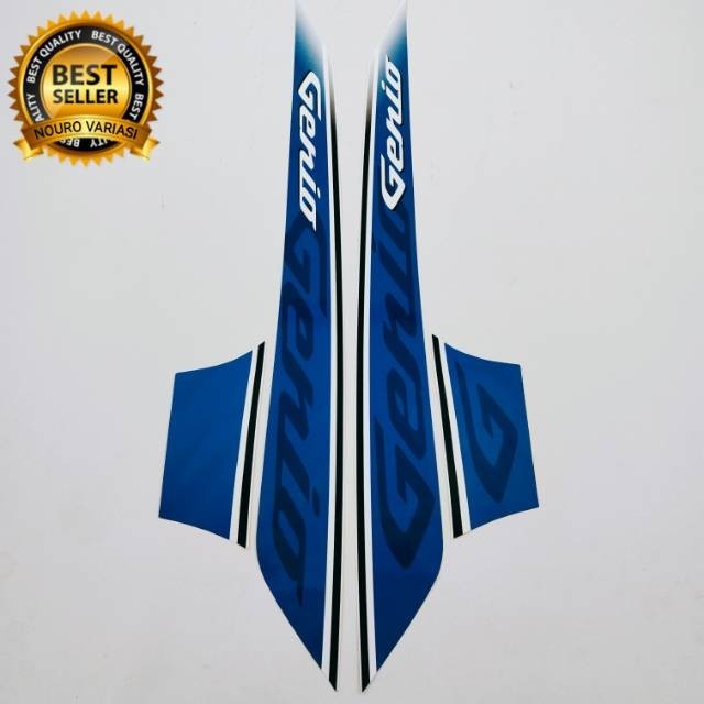 Jual STRIPING HONDA GENIO 2019 STIKER LIST BODY BIRU MOTOR STANDAR ...
