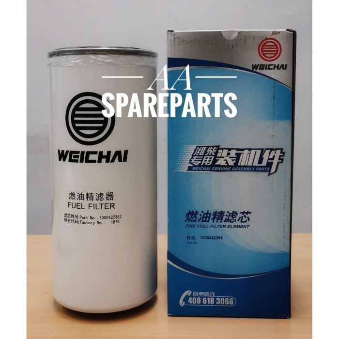 Jual Fuel Filter WEICHAI Part No. 1000422382 atau 612630080087 | Shopee ...