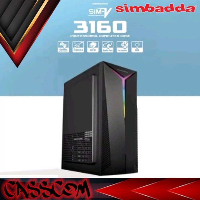 Jual BISA GOSEND! CASING SIMBADDA SIM V-3160 COMPUTER CASE M-ATX V3160 | Shopee Indonesia