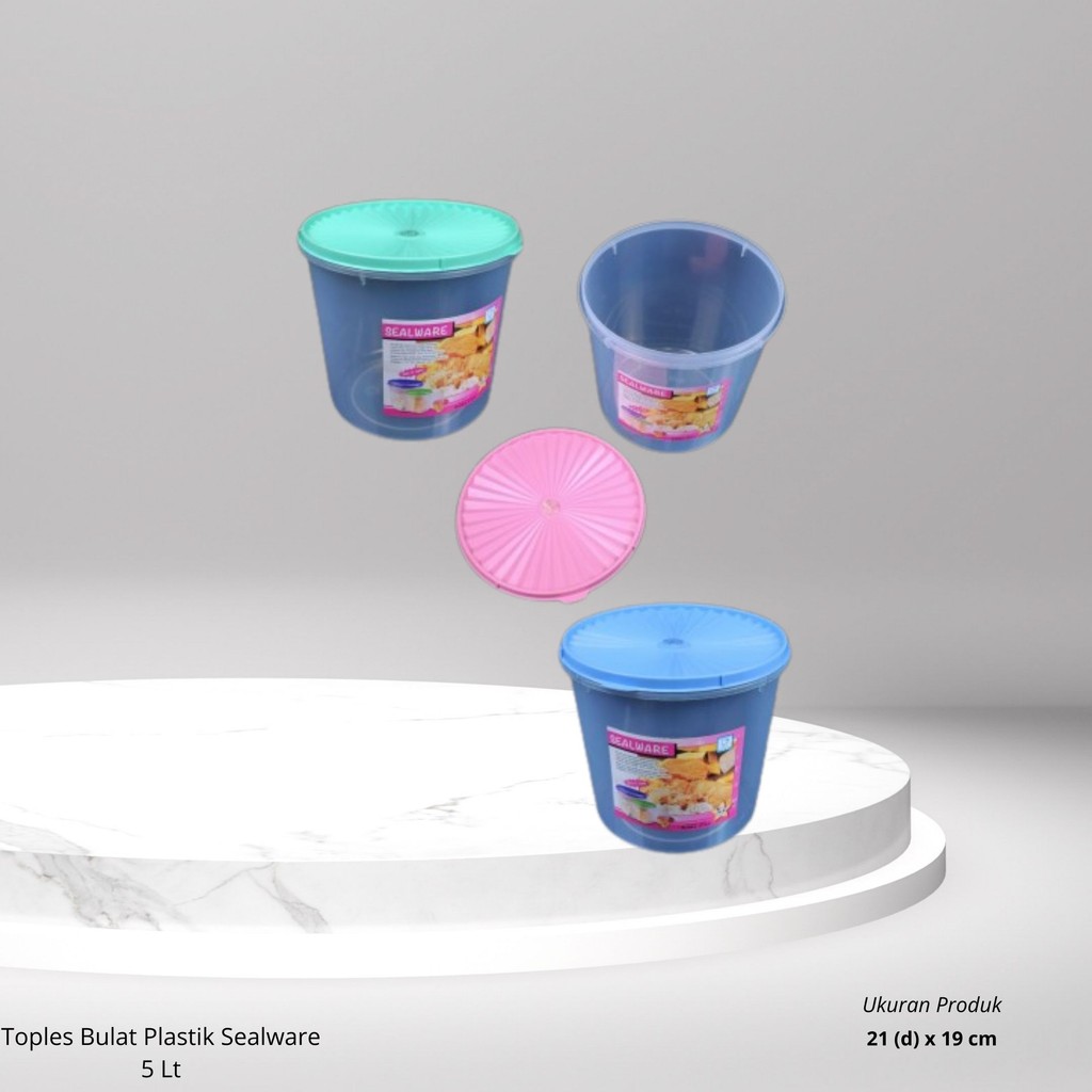 Jual Toples Bulat Plastik Sealware 5 Lt Perabot Plastik Tempat Makan ...