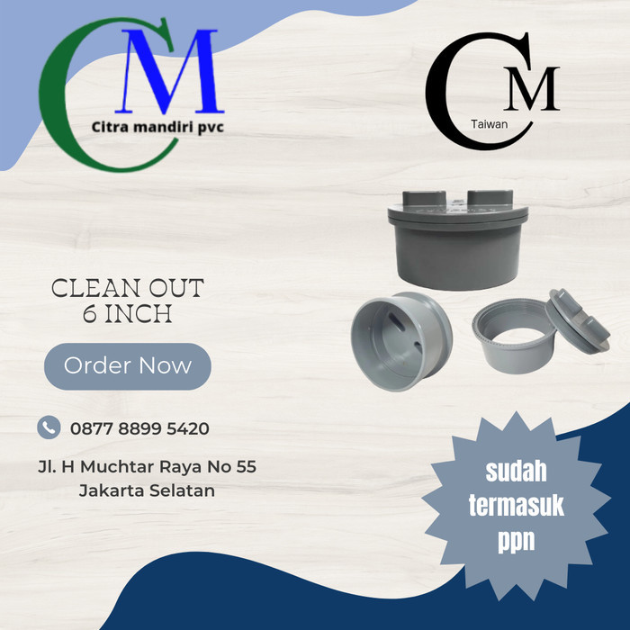 Jual Promo!! Fitting Pvc Cm Co 6 - Clean Out - Taiwan | Shopee Indonesia