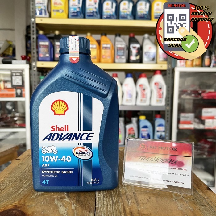Jual BERGARANSI Oli Motor Shell Advance AX7 (10W-40) (0.8L) | Shopee ...