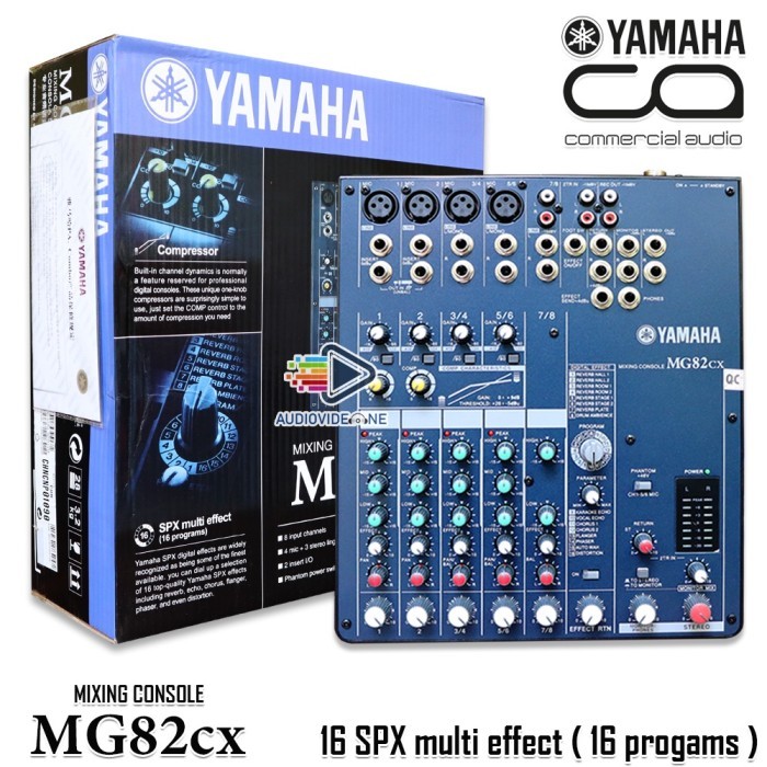 Jual Mixer Yamaha Mg82Cx Mikser Audio 8 Chanel 16 Efek Vokal Bisa Record | Shopee Indonesia