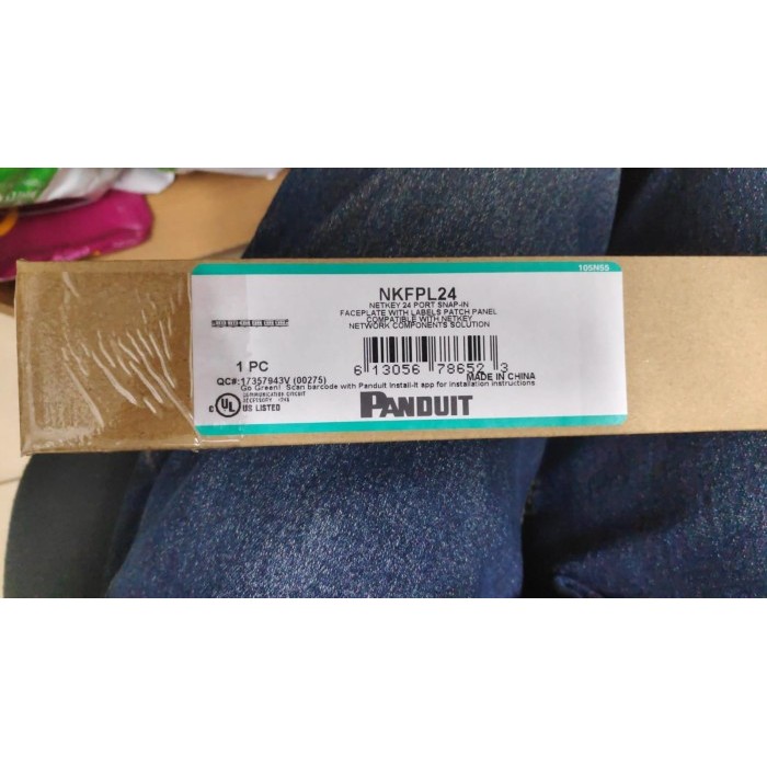 Jual PANDUIT Netkey NKFPL24 Blank Patch Panel / Frame Modular RJ45 24 ...