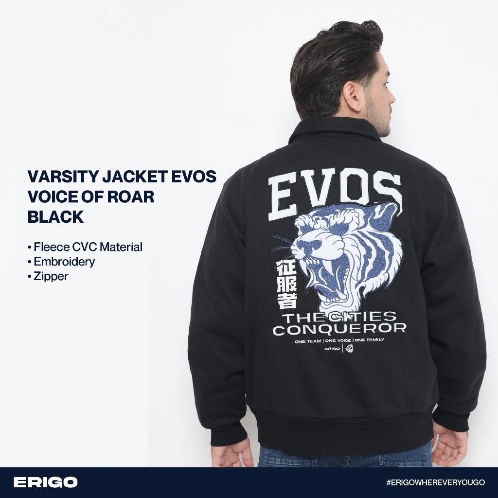 Jual Erigo Varsity | Evos Voice Of Roar Black | Shopee Indonesia