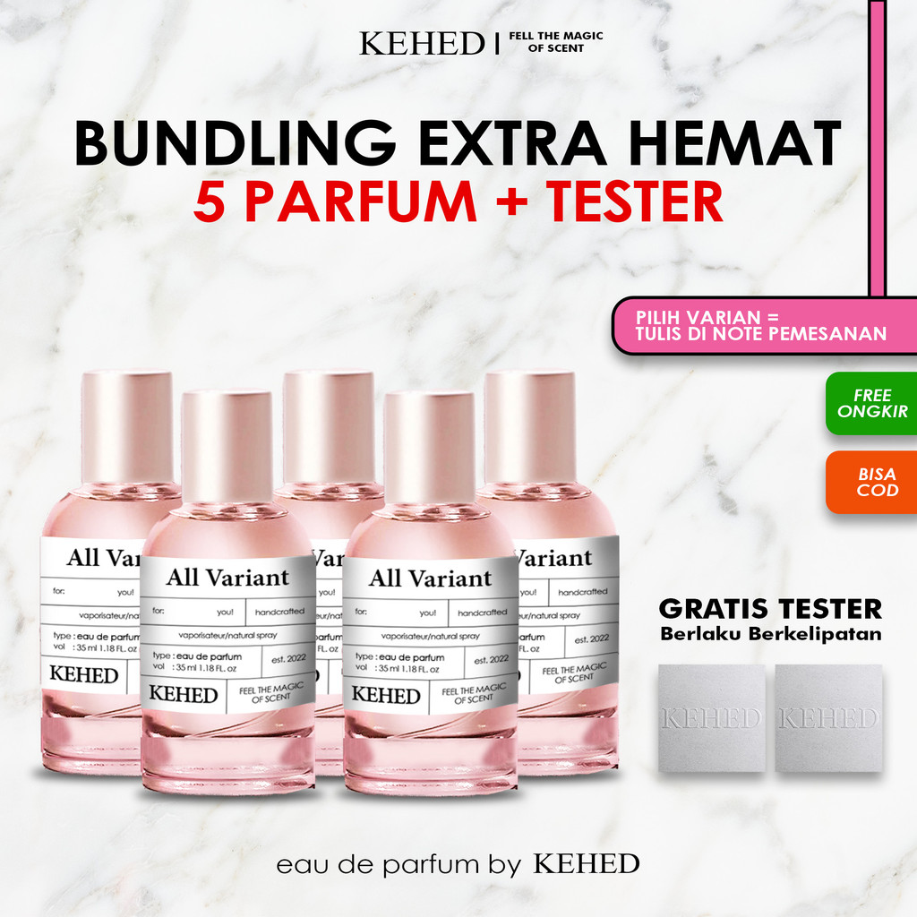 Jual PROMO BUNDLING KEHED PARFUM 5 Botol Parfum 30 ml Bebas Pilih ...