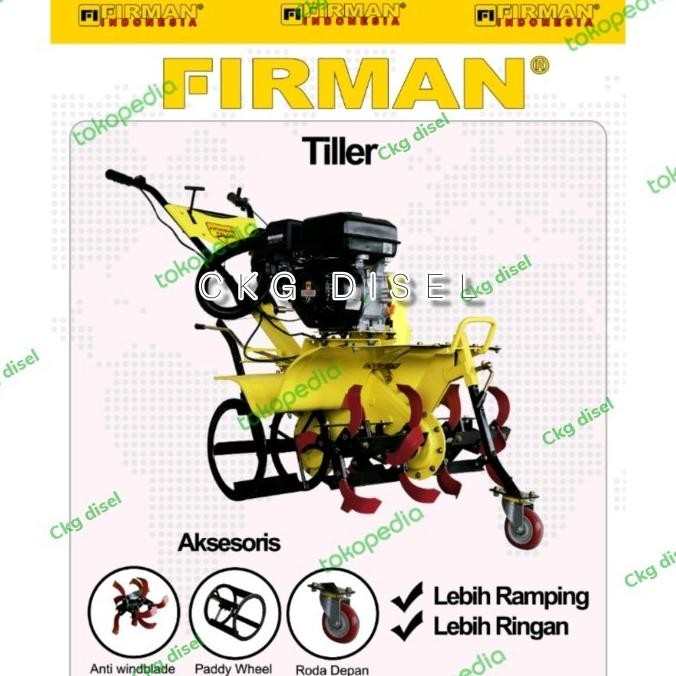 Jual TILLER FIRMAN FTL 520. MESIN CULTIVATOR BAJAK SAWAH BASAH KERING ...