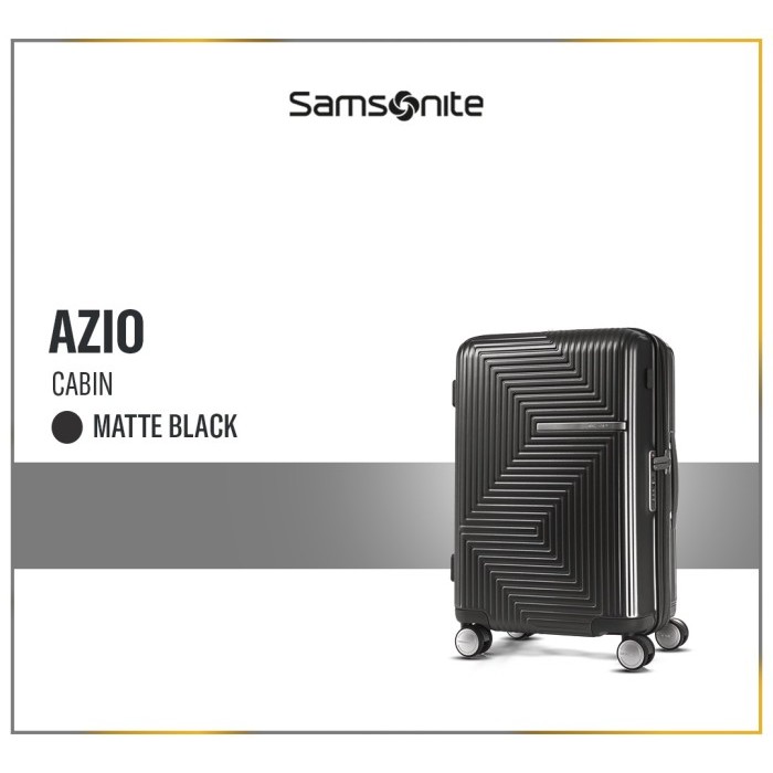 Jual Samsonite Koper Hardcase Azio Cabin 20 inch - Matte Black | Shopee ...