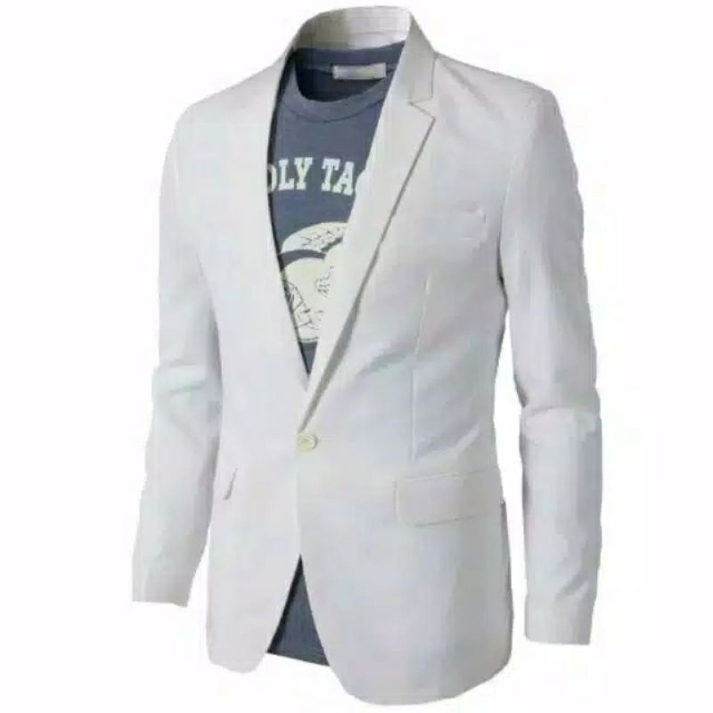 Jual Awet Jas Putih Polos / Jas Full Putih / Jas Pria Putih /Jas Putih ...