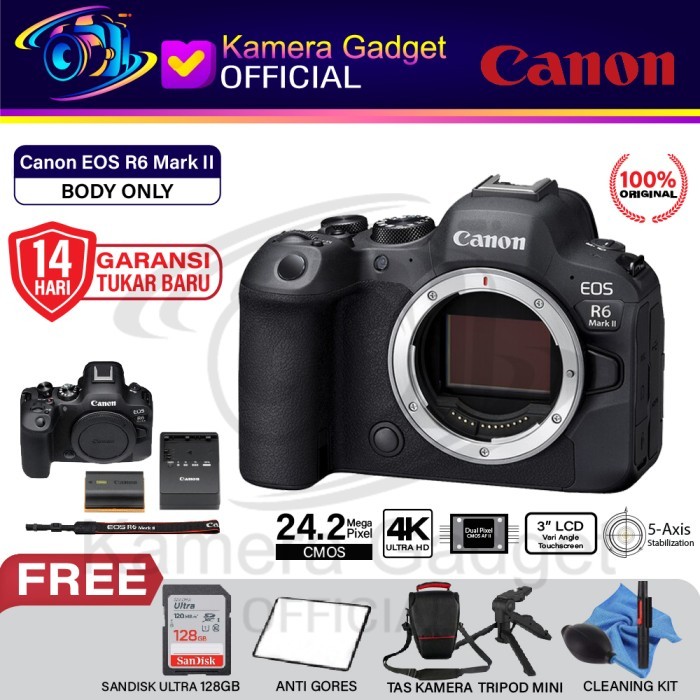 Jual Canon EOS R6 Mark II Body Only Mirrorless Camera - BO Mark 2 ...