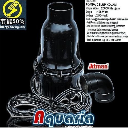 Jual Atman Has-20 Pompa Air Sirkulasi Hemat Energi Original Dan ...