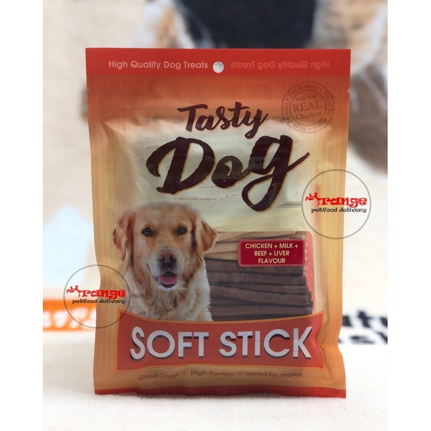 Jual tasty dog treats pet8 mix chicken milk beef liver flavour 450 gr ...