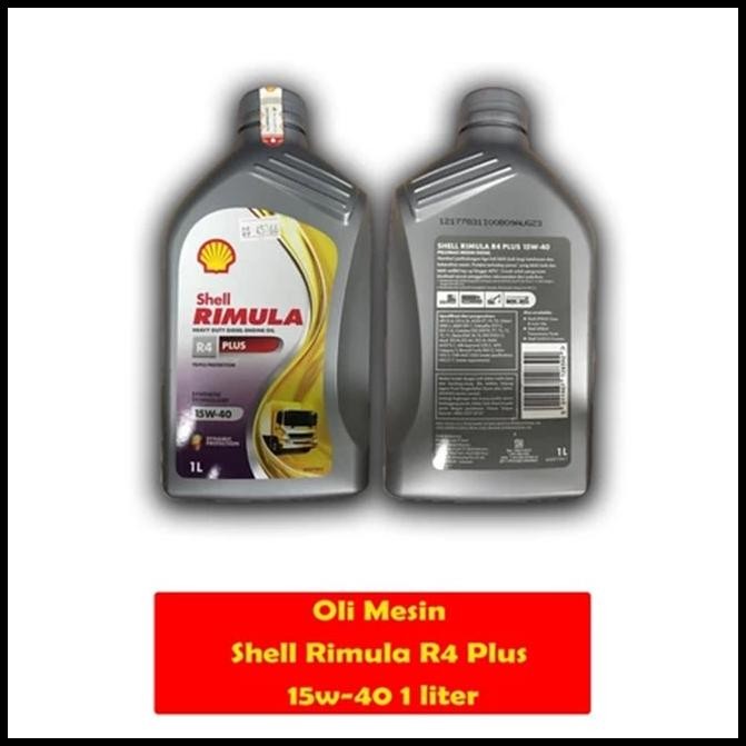 Jual TERBARU OLI MESIN DIESEL SHELL RIMULA R4 PLUS 15W-40 1 LITER ...