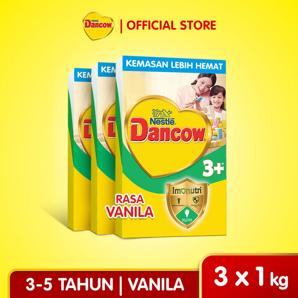Jual DANCOW 3+ Vanila 1Kg x 3 | Shopee Indonesia